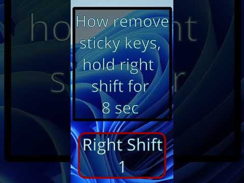 How To Turn Off Sticky Keys Easy