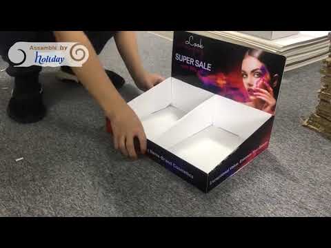 Cardboard Small Template Pop Up Display Boxes,Cardboard Carton Paper Retail Counter Top Display Box