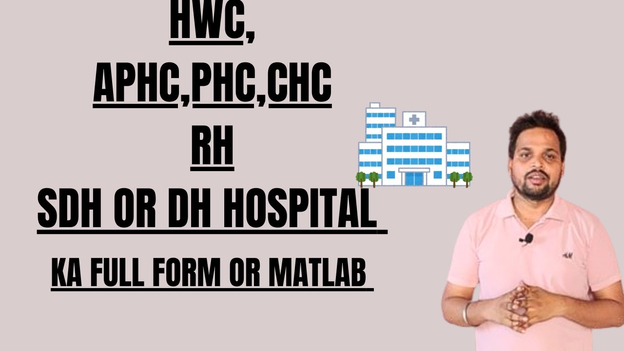 HWC,APHC,PHC,CHC DH Hospital ka full form kya Hota hai? Ghanv ke Hospital or Facility.