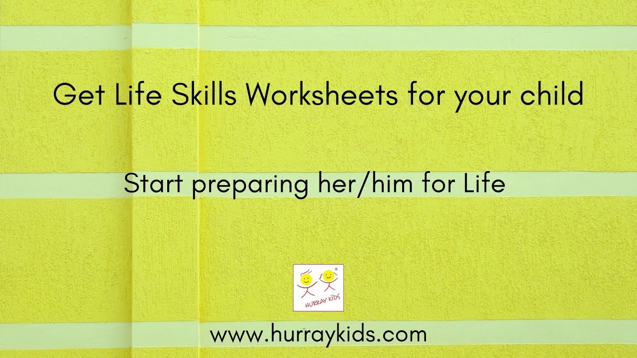 Life Skills Worksheets for children