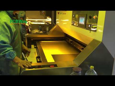 PCBWay PCB manufacturing factory----Exposure machine for PCB soldermask layer
