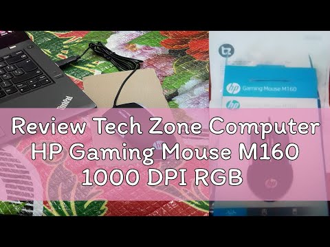 Review Tech Zone Computer HP Gaming Mouse M160 1000 DPI RGB Lighting Effect 3 Button 3D Ergonomic W