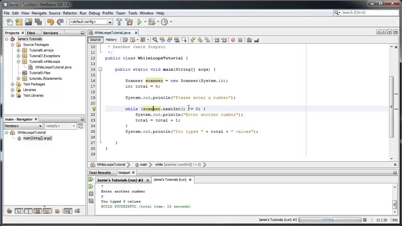 Java Tutorial 8 - Fun with While Loops