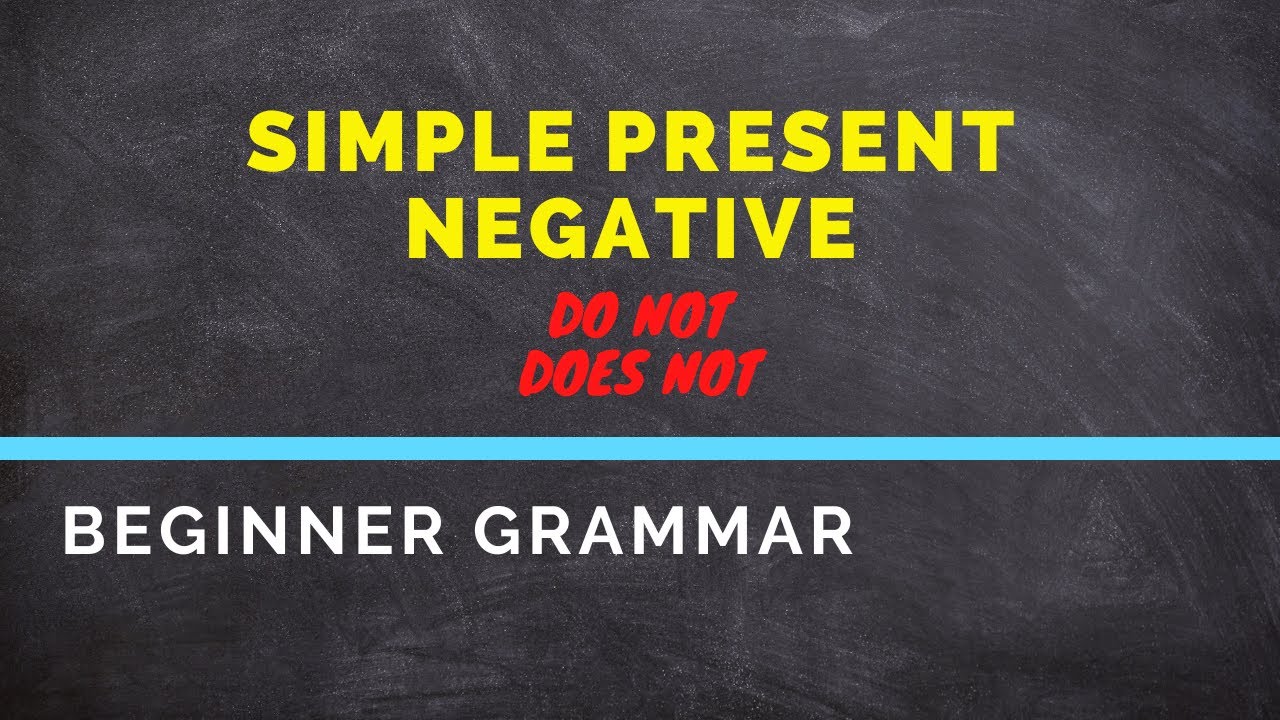 Simple Present Negative - Do not, Does not | Beginner English Grammar