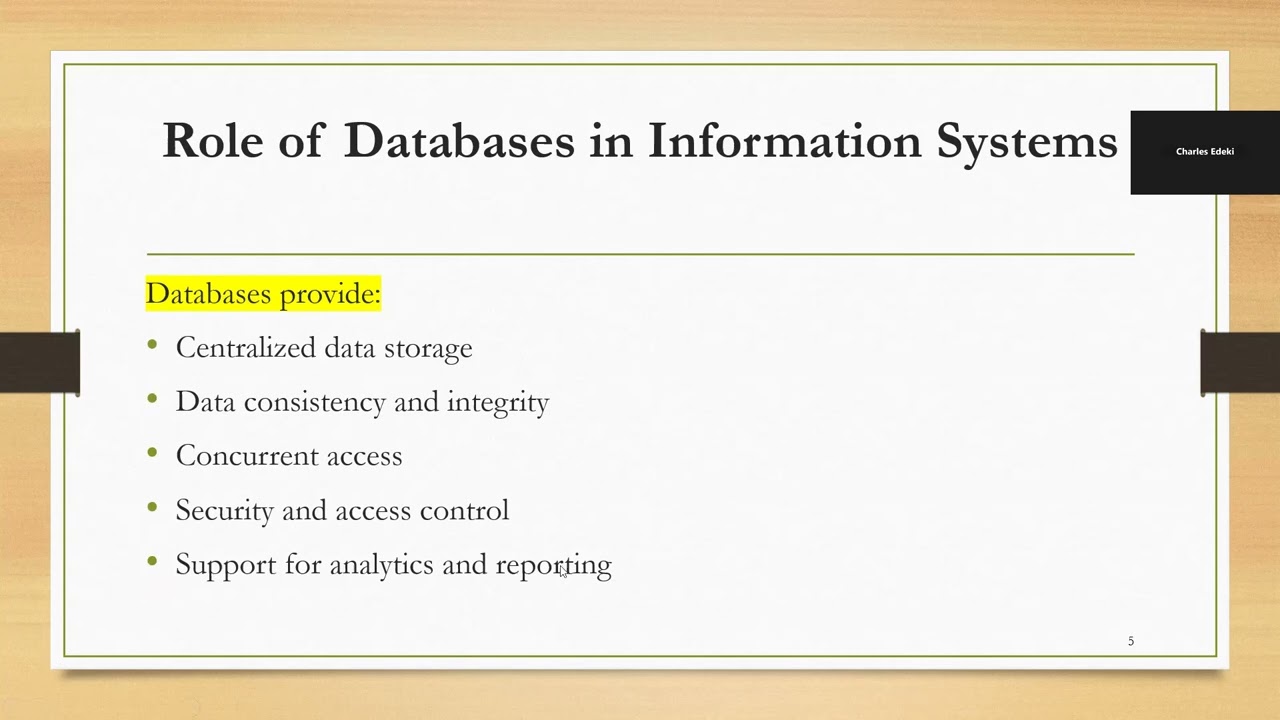 Database Design: Information Systems & Life Cycles. Relate database activities to real-world systems
