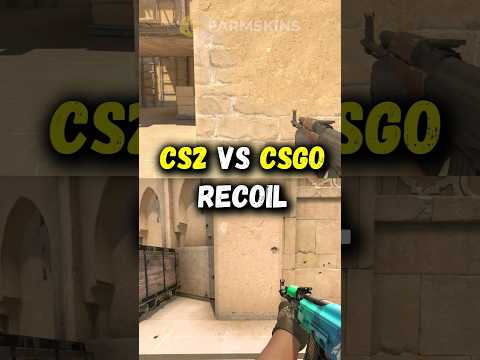 CS2 & CSGO recoil comparison AK-47, Galil, P90 #shorts