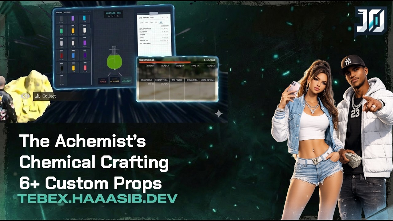 Fivem The Achemist’s | Chemical Crafting | 6+ Custom Props