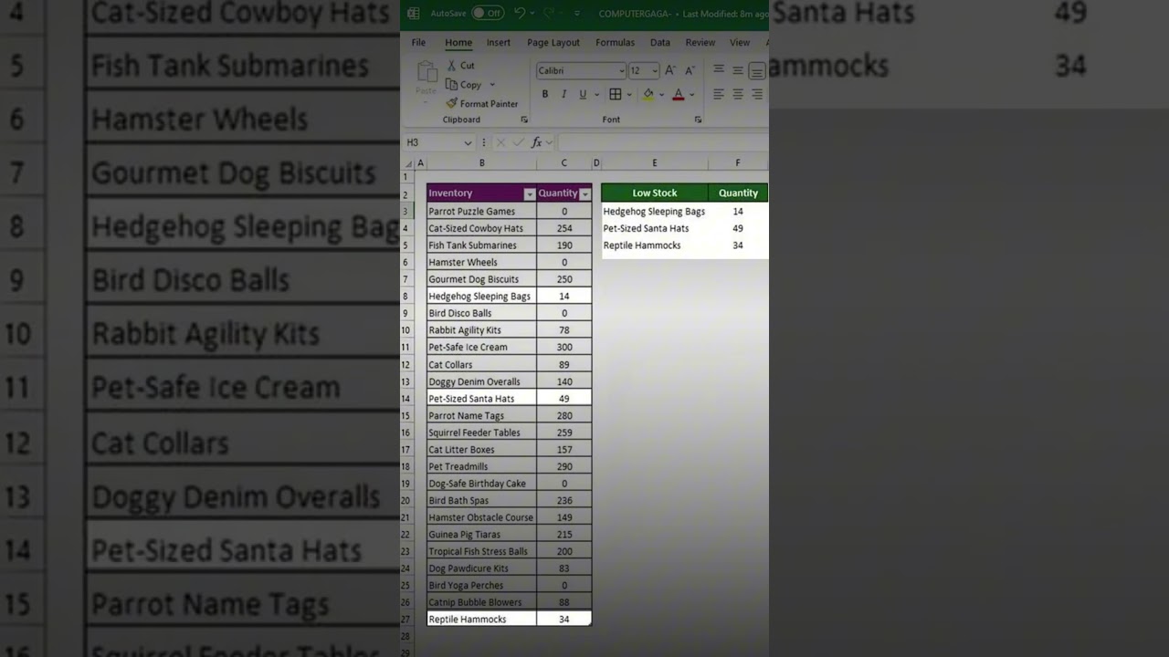 Excel Tips: Boost Your Efficiency by Automating Inventory Tra...