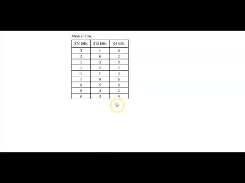 Math 16 HW 1.1.A-9 How many ways can you make change for a $50 bill using $5, $10, and $20 bills?