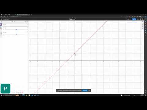Desmos - Straight line graphs