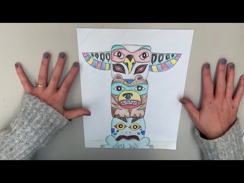How to Draw a Totem Pole Step by Step – I'm Youtuber – Follow my videos ...