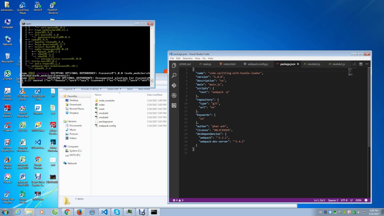 Webpack căn bản - Demo08 - Code Splitting với Bundle loader