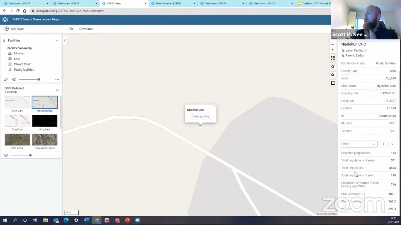 DHIS v2.37 Analytics  - Maps Org Unit Profile
