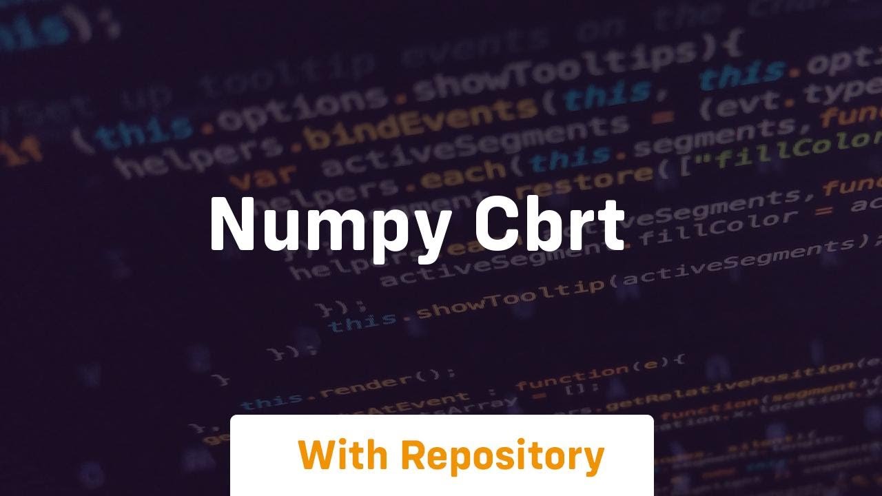 numpy cbrt