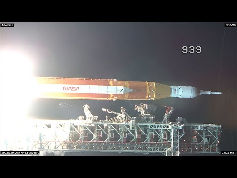 Artemis I Launch - Engineering Views - Pad LC 39B Perimeter - Space Launch System, SLS, Orion