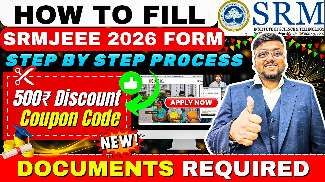 SRMJEEE 2026 Registration 🔥 | 🔴Step by step | SRMJEEE 2026 Application form | SRMJEEE 2026 | SRMJEEE