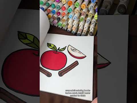 Simple & bold adult coloring book: fall edition#coloringbook #adultcoloring #fallcolors