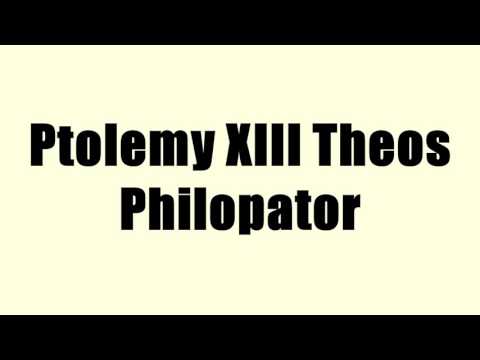Ptolemy XIII Theos Philopator