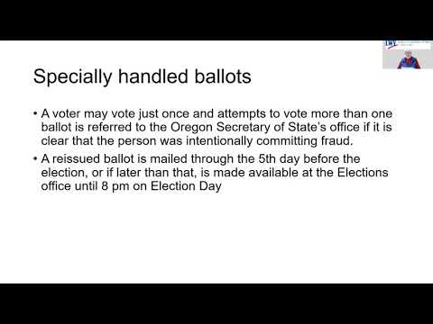 Vote by mail security and safety information provided by the Coos County League of Women Voters