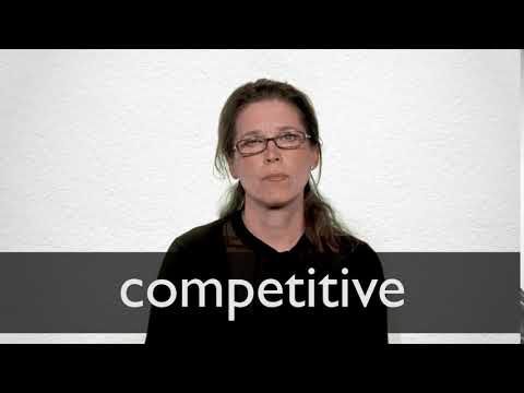 How to pronounce COMPETITIVE in British English