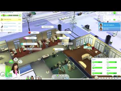 The Sims 4 GTW Doctor Career (Outbreak day)
