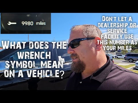 What does the wrench symbol on the dash mean?