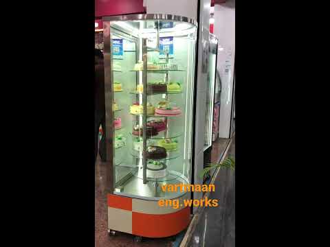 revolving cake display counter
