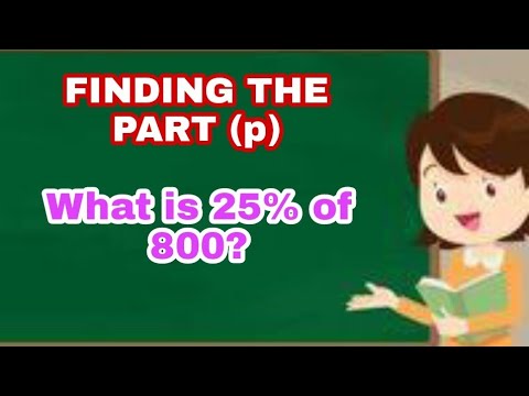 Finding the part -What is 25% of 800?(BISAYA VERSION)