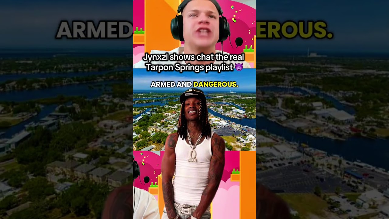 Jynxzi shows chat the real Tarpon Springs playlist 😈