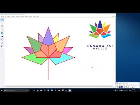 Drawing the Canada 150 Logo Using GSP Part 6