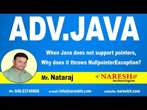 When Java does not support pointers, | Advanced Java Tutorial | Mr.Nataraj