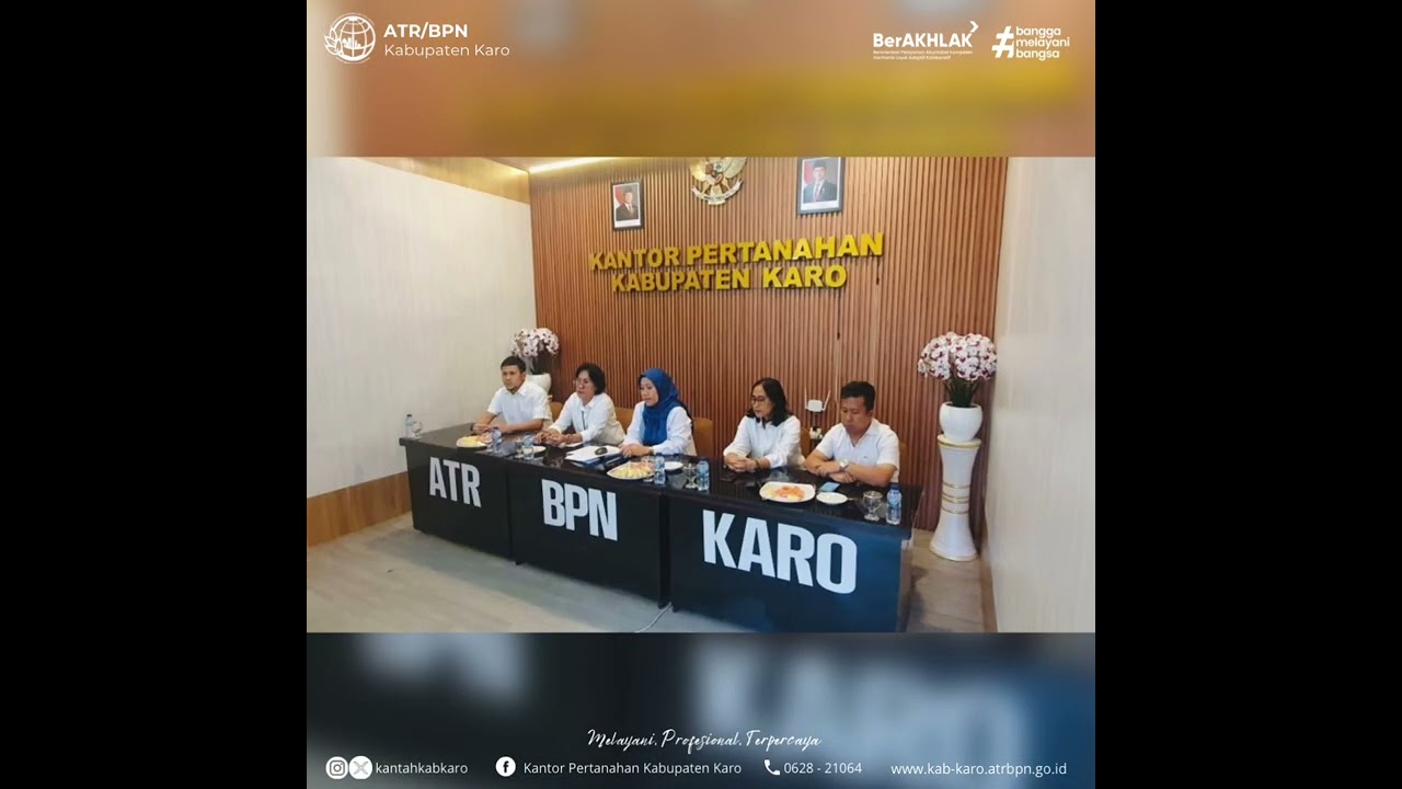 ZOOM MEETING PENGARAHAN MENTERI ATR/BPN KEPADA KANWIL BPN SUMUT