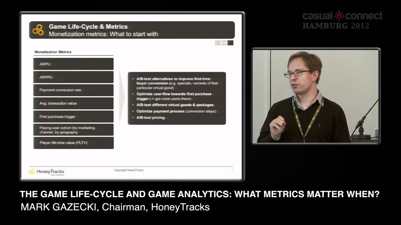 The Game Life-Cycle and Game Analytics: What Metrics Matter When? | Mark GAZECKI