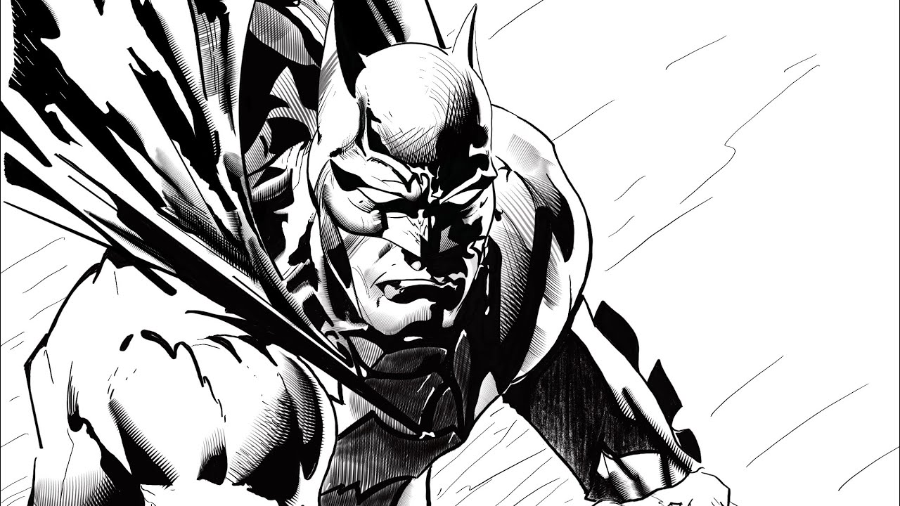 Batman time–lapse on Procreate