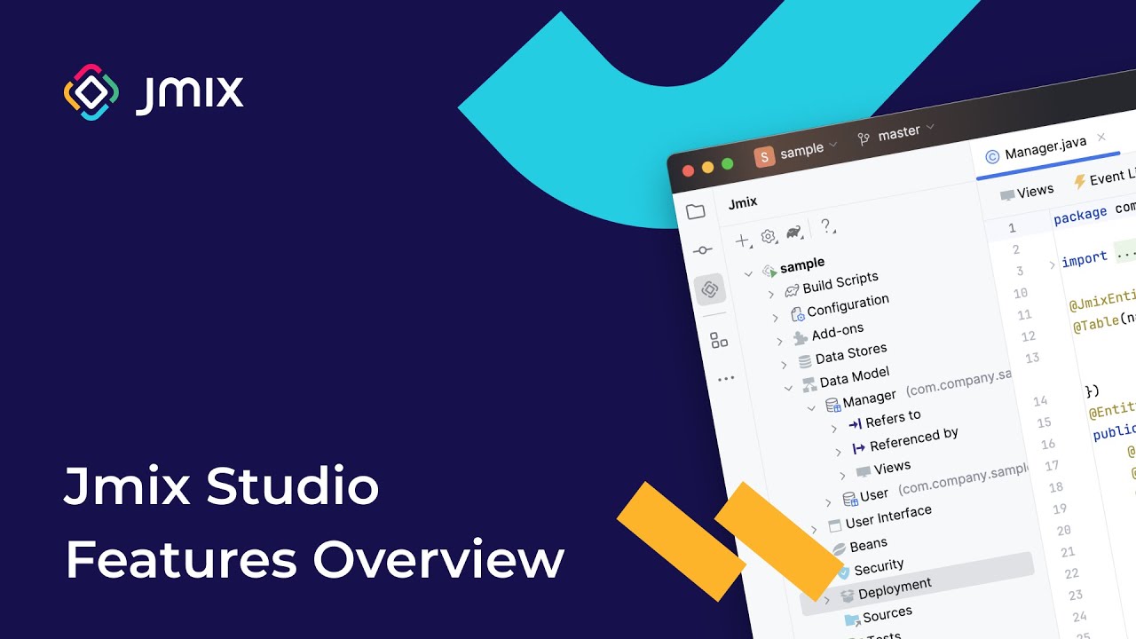 Jmix Studio Features Overview