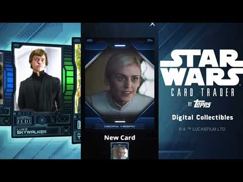 Collecting Digital Star Wars Award Cards! || Topps Card Trader App