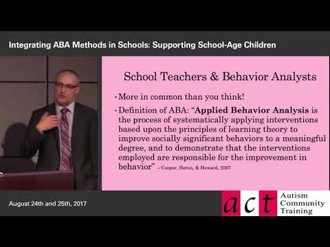 Integrating ABA Methods in Schools: Session 1 Part 4: Teacher Performance Rate and Accuracy Scale