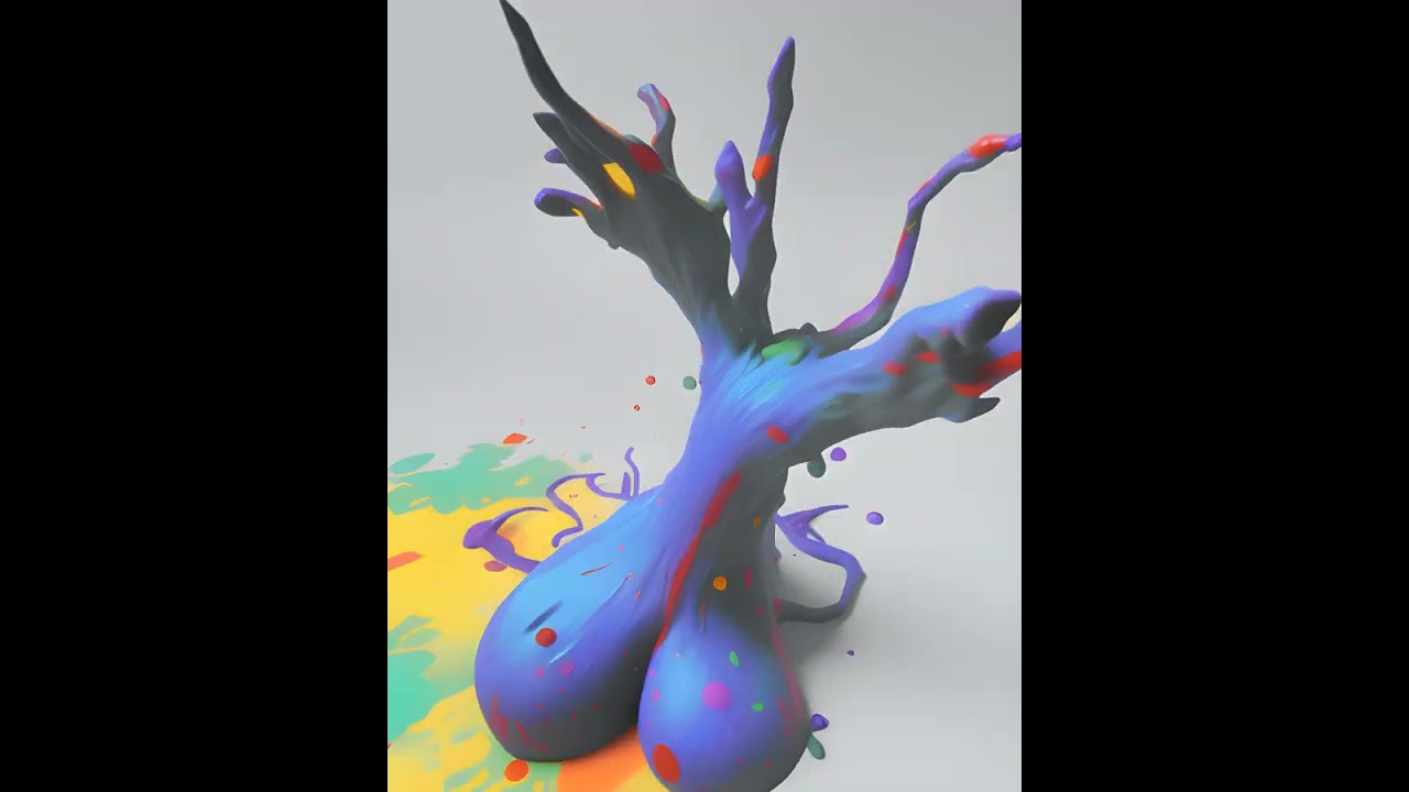 Paint Splatter - AI Generated Video | Stable Diffusion