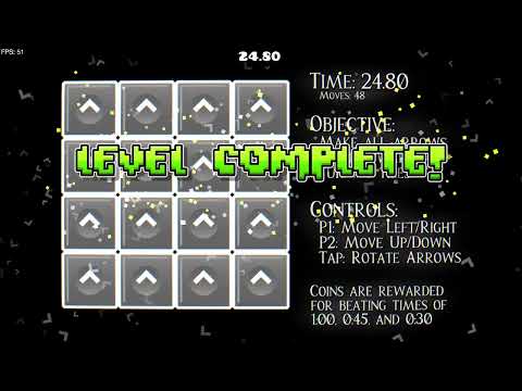 Geometry Dash Harder(π7)-Arrow Puzzle by Enlightenment, 3 coins (Reuploaded)