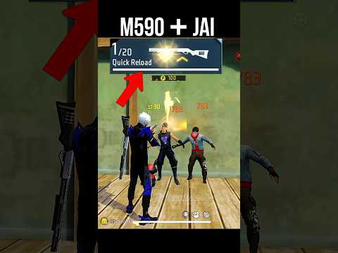 M590 + Jai Character ???? Free Fire M590 Shotgun Tricks #srikantaff