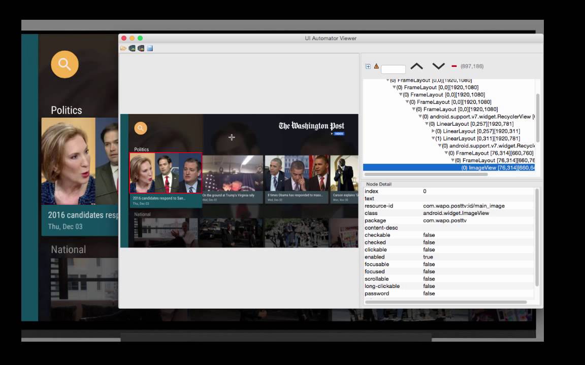 Android UiAutomatorViewer Example