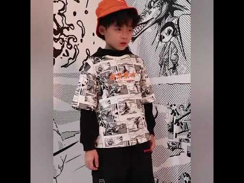 Cartoon Character Printing Fake Two T-shirts for kids boys