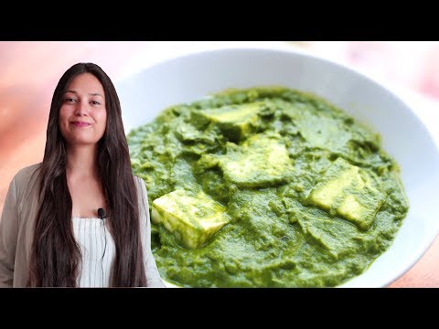Palak paneer recipe - restaurant style palak paneer - Indian Curry