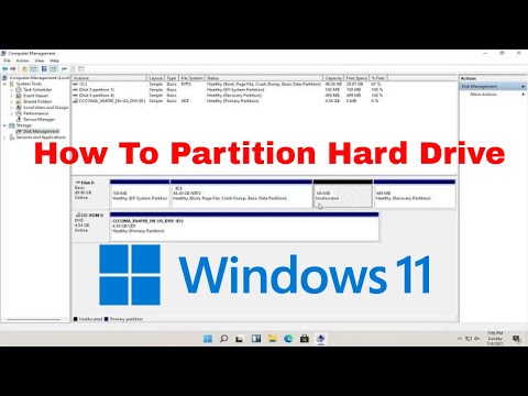 Windows 11 - How to Partition Hard Drives [Tutorial]