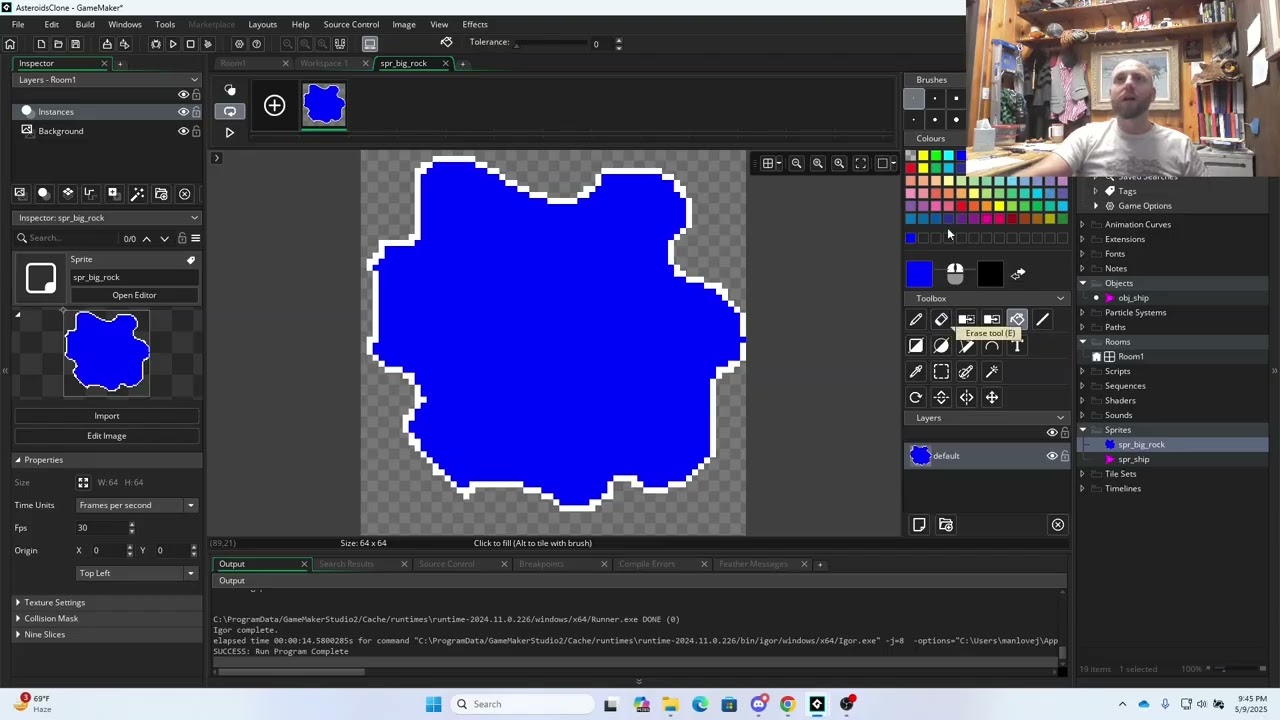 Asteroids Clone in GameMaker