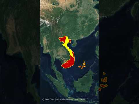 VIETNAM MAP ANIMATION WITH CAPITAL IN AFTER EFFECTS #shorts