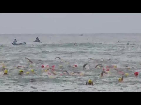 The Waikiki Roughwater Swim Brought in Hundreds of Swimmers | Hawaii ...