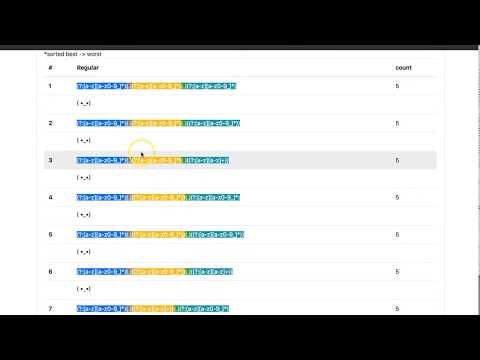 Python regular expression auto-generator Beta V1