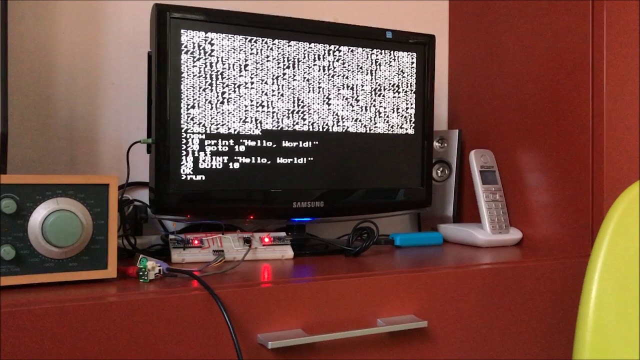 Arduino 8-bit PC running BASIC