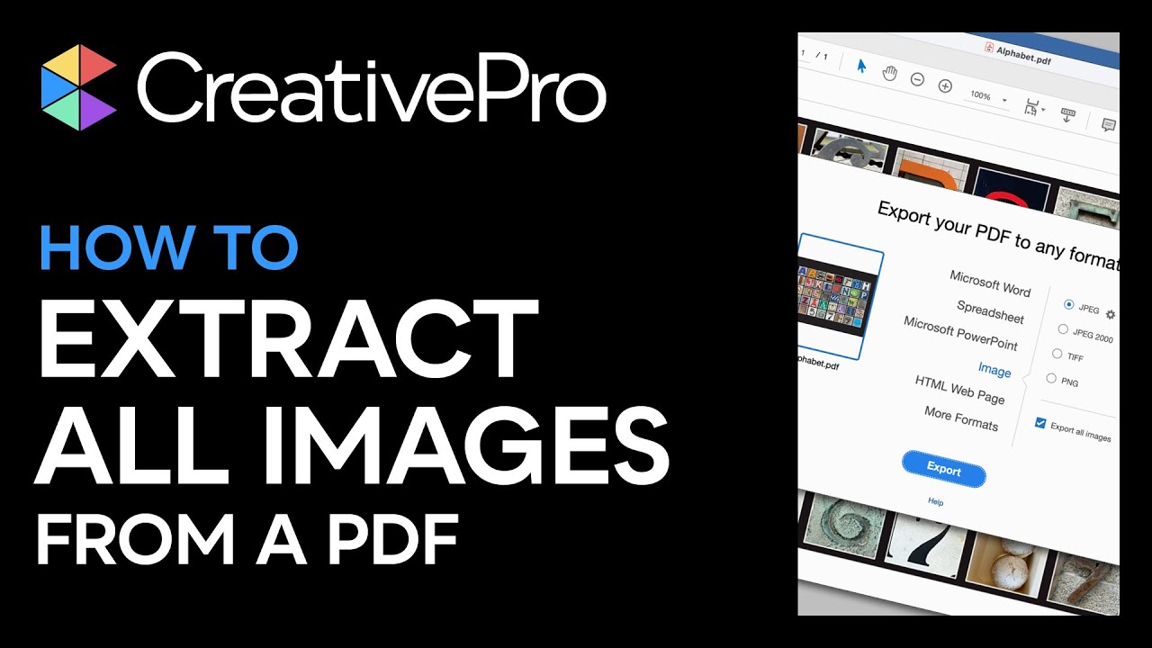 Acrobat: How to Extract All Images From a PDF (Video Tutorial)